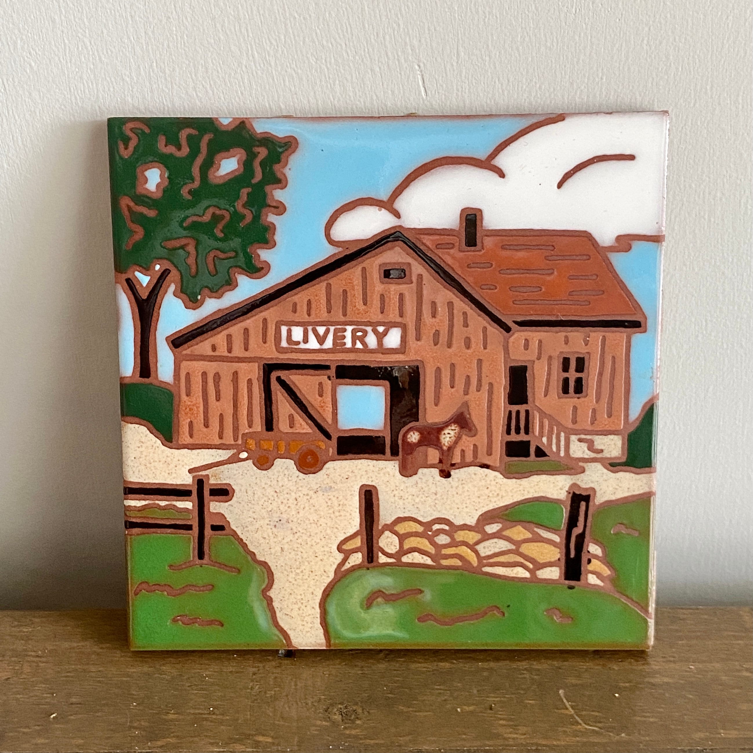 1983 FIESTA TILES Ceramic 6 x 6 Clay Tile Trivet | Etsy