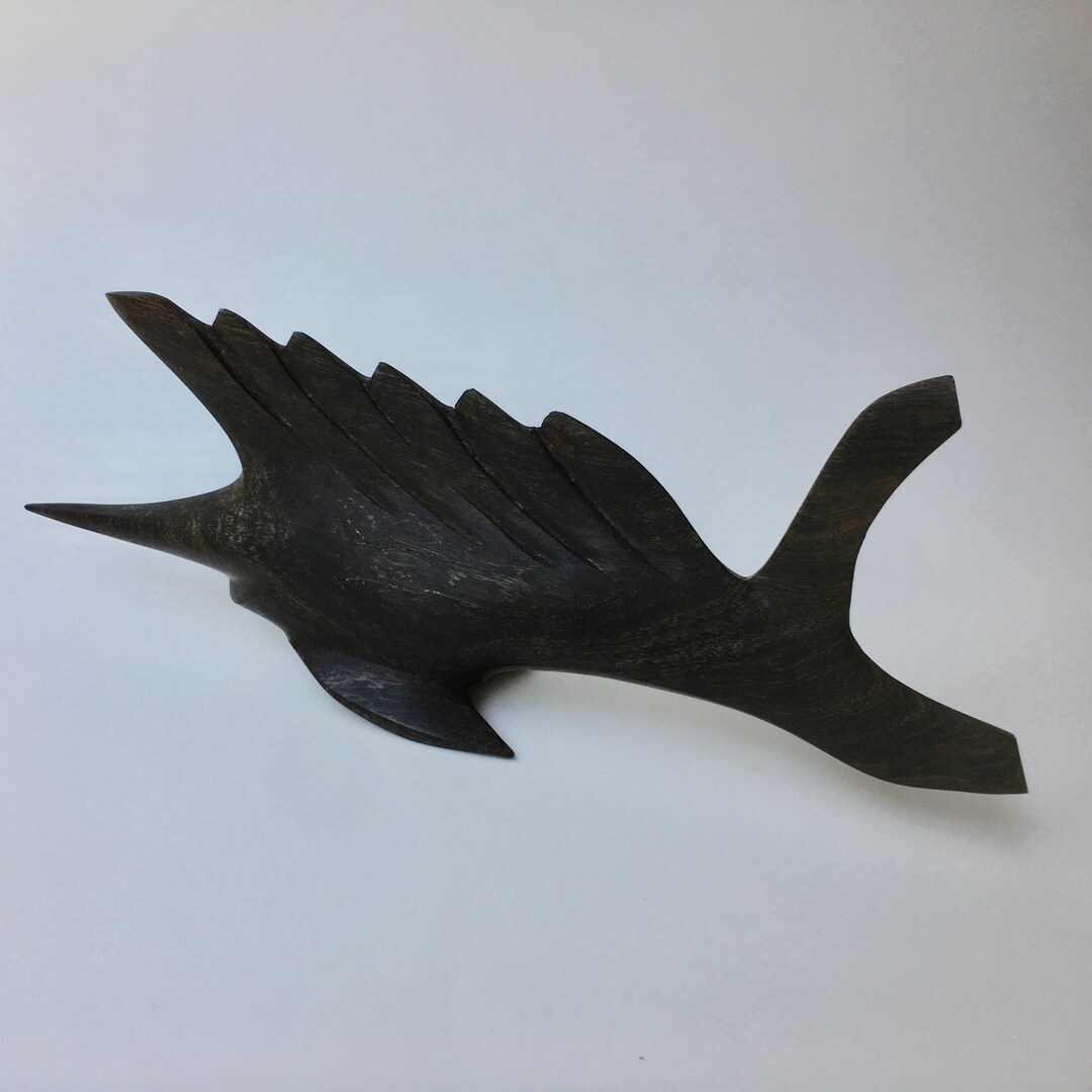 Vintage Ironwood Swordfish Sailfish Hand Carved Solid Wood - Etsy