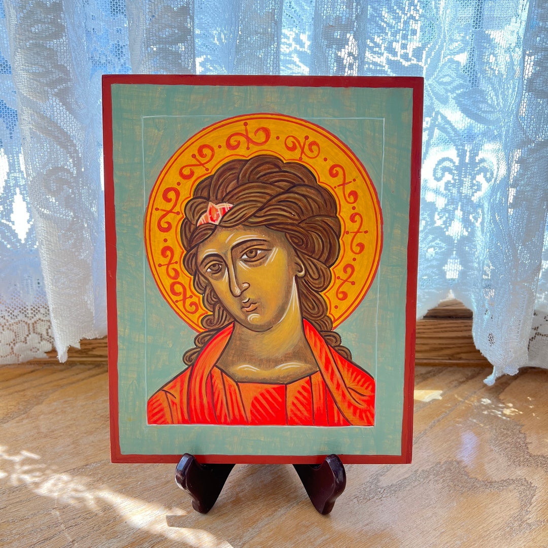 Vintage RELIGIOUS ICON PLAQUE Holy Virgin Mary, 8x10" Sacred Holy ...
