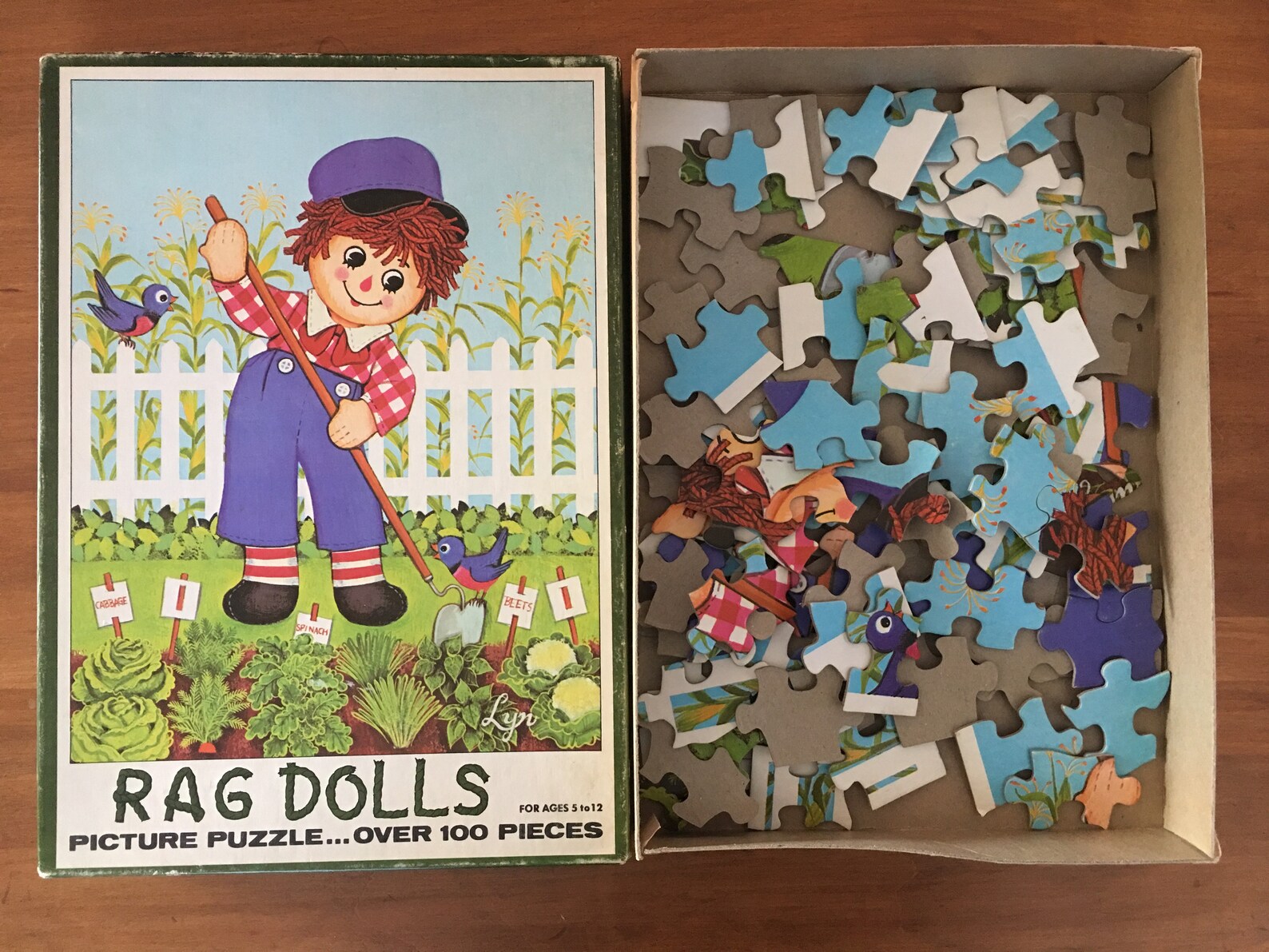 Vintage RAG DOLLS Picture Puzzle COMPLETE Raggedy Andy and | Etsy
