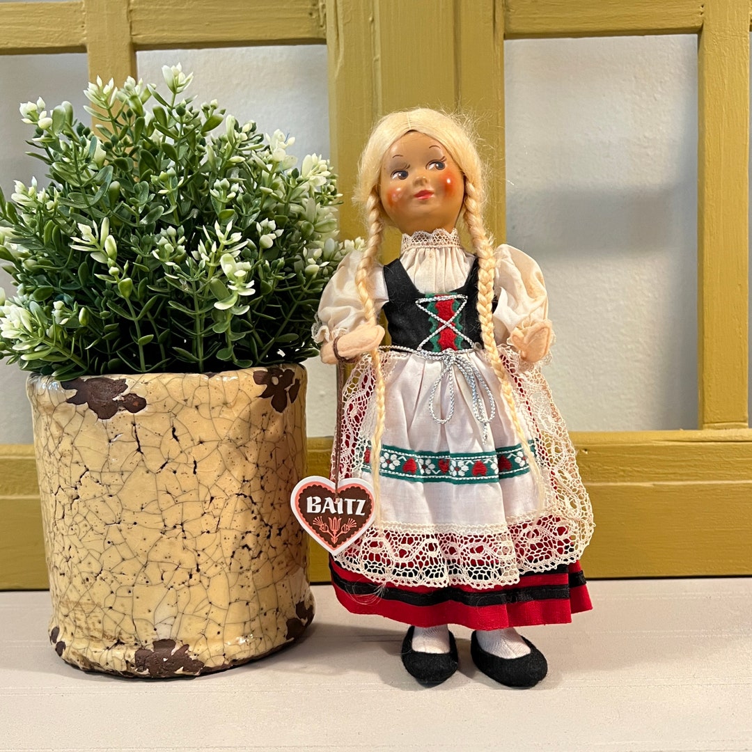 1970s BAITZ AUSTRIAN St. Wolfgang 9 Doll, Traditional Costume, Long ...