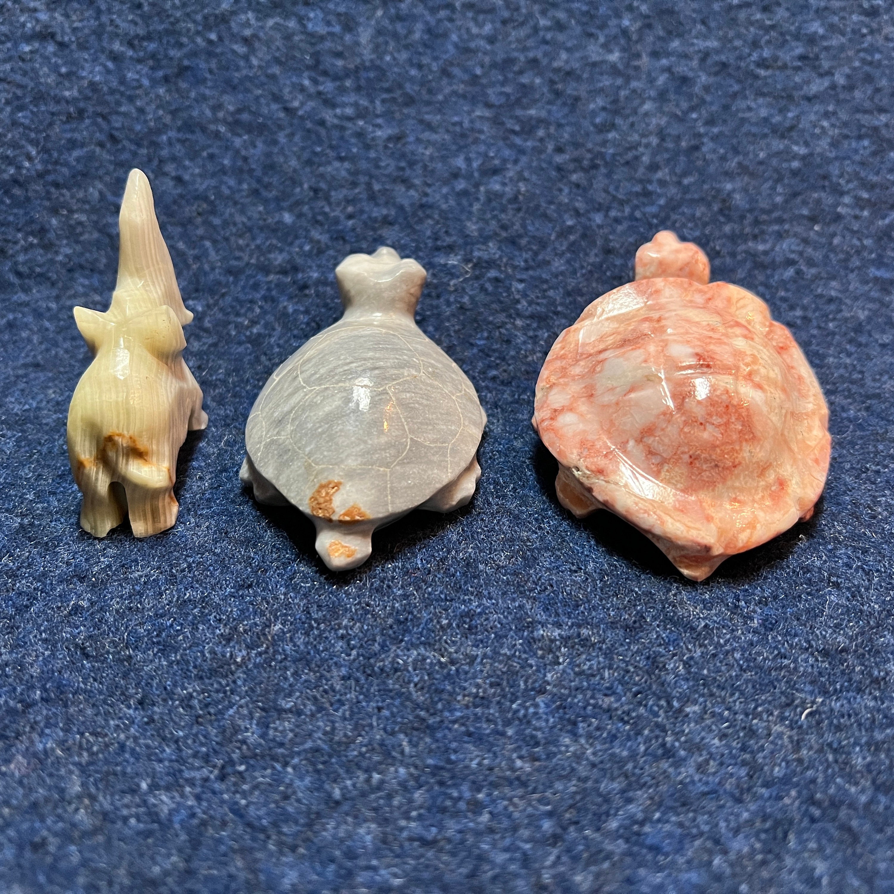 Vintage ONYX STONE Animals Choice of 3: Elephant Turtle OR Turtle ...