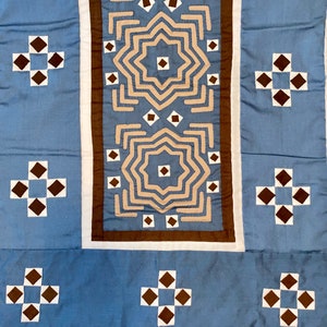 Vintage HMONG Traditional Reverse Applique Textile Wall Hanging 20" W X ...