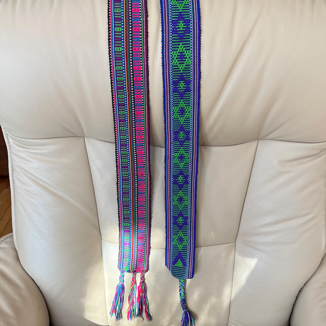 Old Handwoven BELT SASH Stole Vestment Textile Choice of 2 Patterns: 35 ...