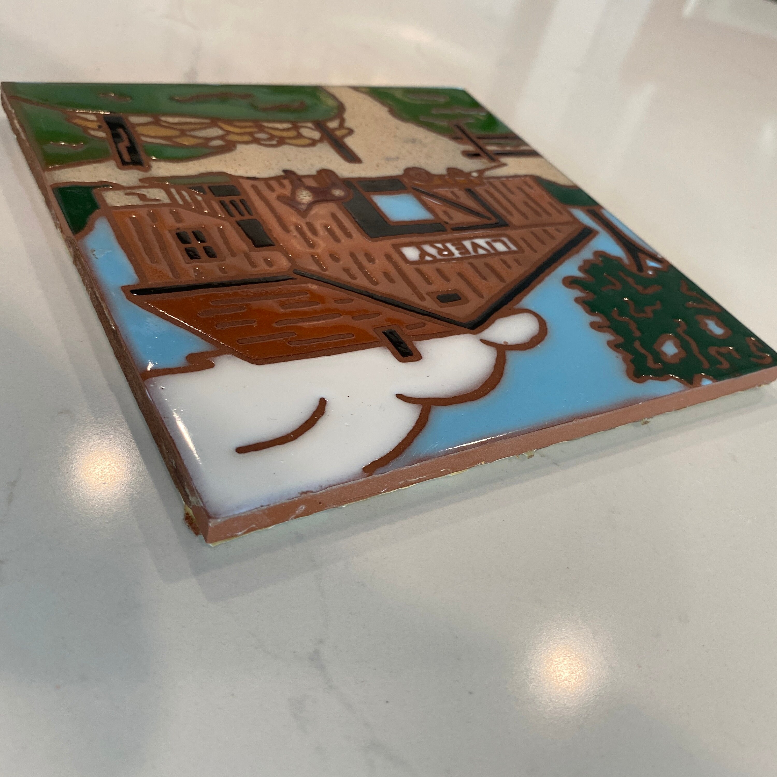 1983 FIESTA TILES Ceramic 6 x 6 Clay Tile Trivet | Etsy