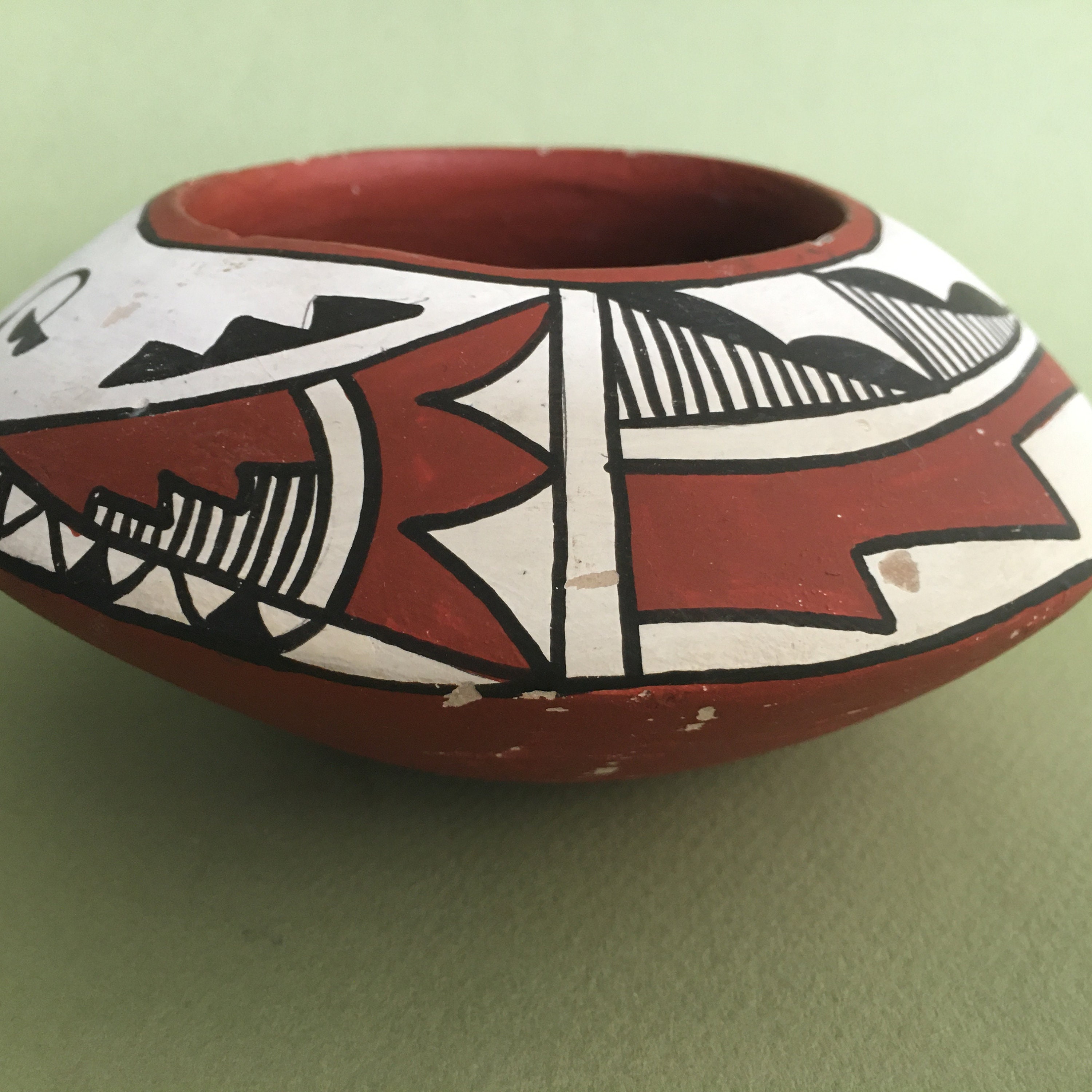 Vintage JEMEZ Pottery Native American Pot Vase Artist Signed - Etsy