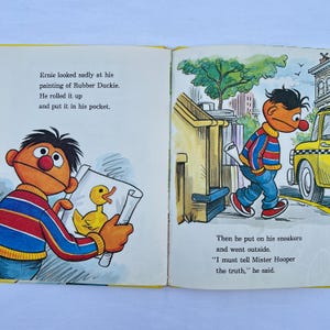 1981-1983 SESAME STREET Start-to-read Books Set of 4: Ernie's Big Mess ...