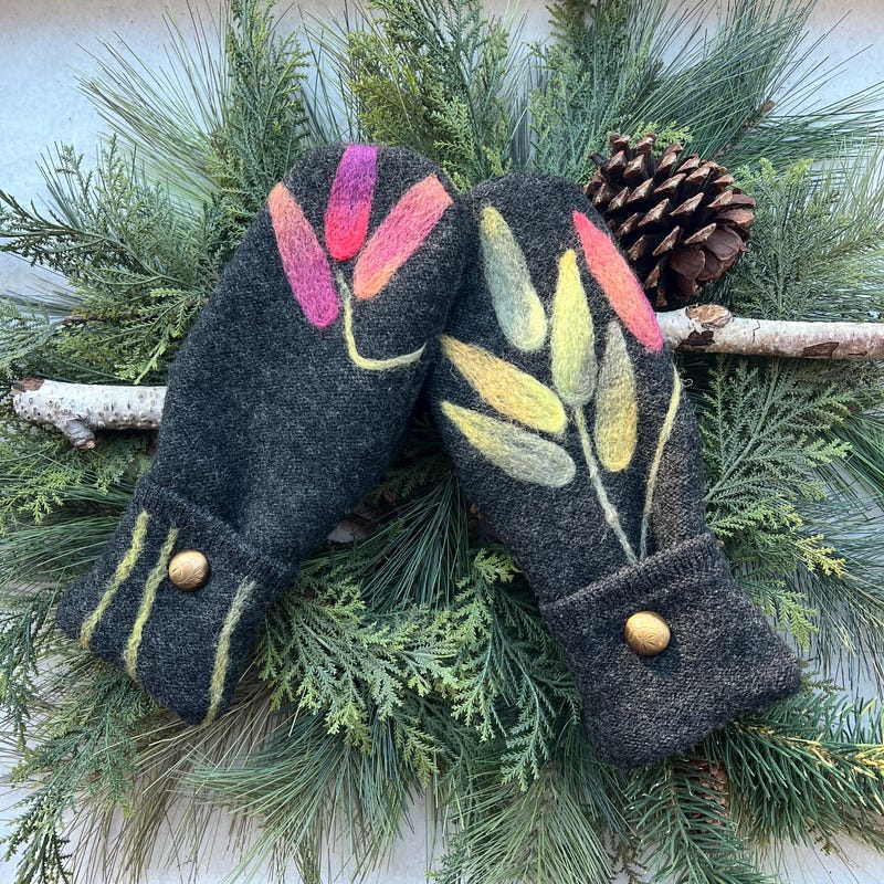 Upcycled Mittens - Etsy