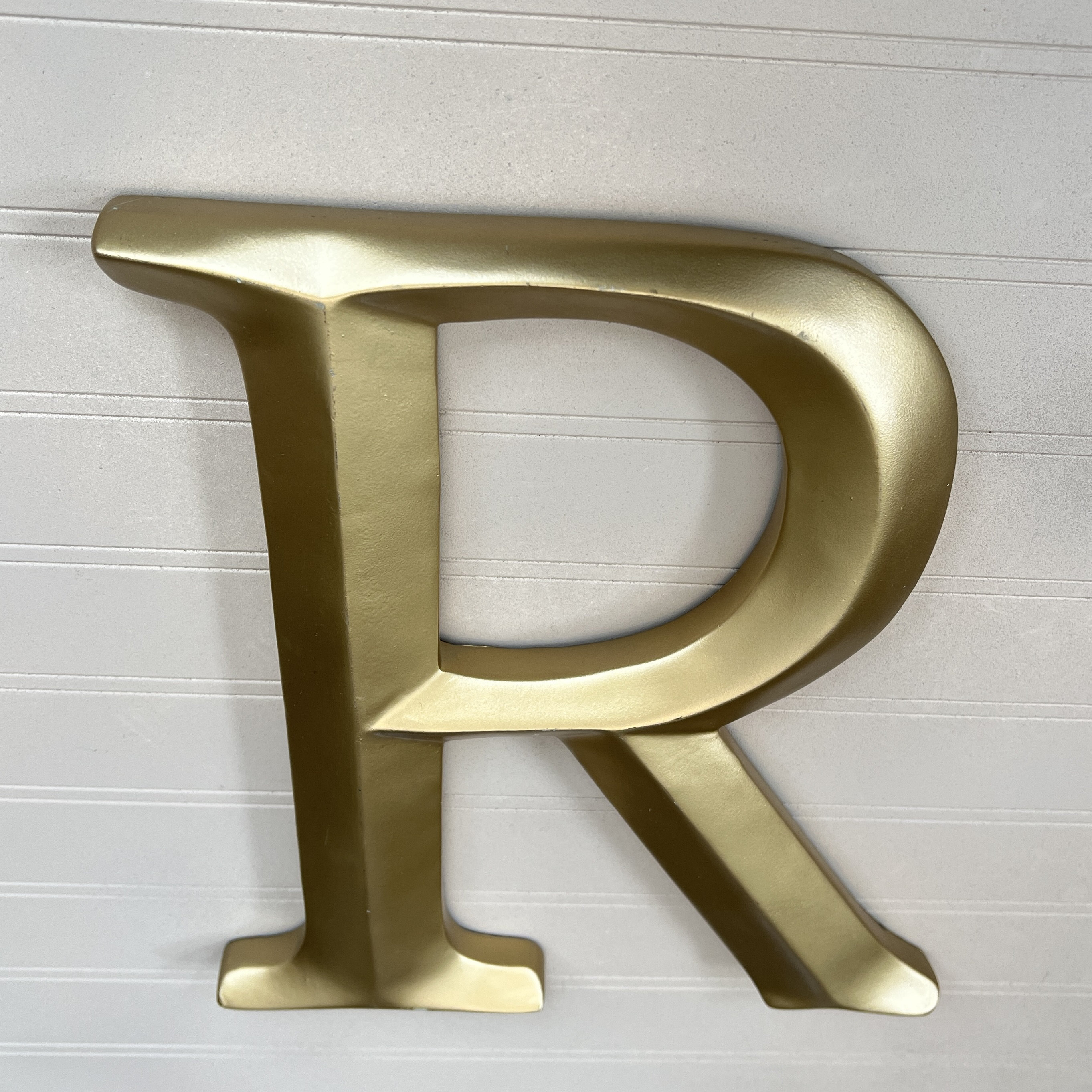12 LETTER R Classic Large Alphabet Initial Champagne - Etsy