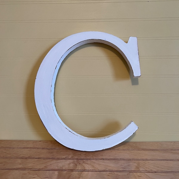 Metal Letter C - Etsy