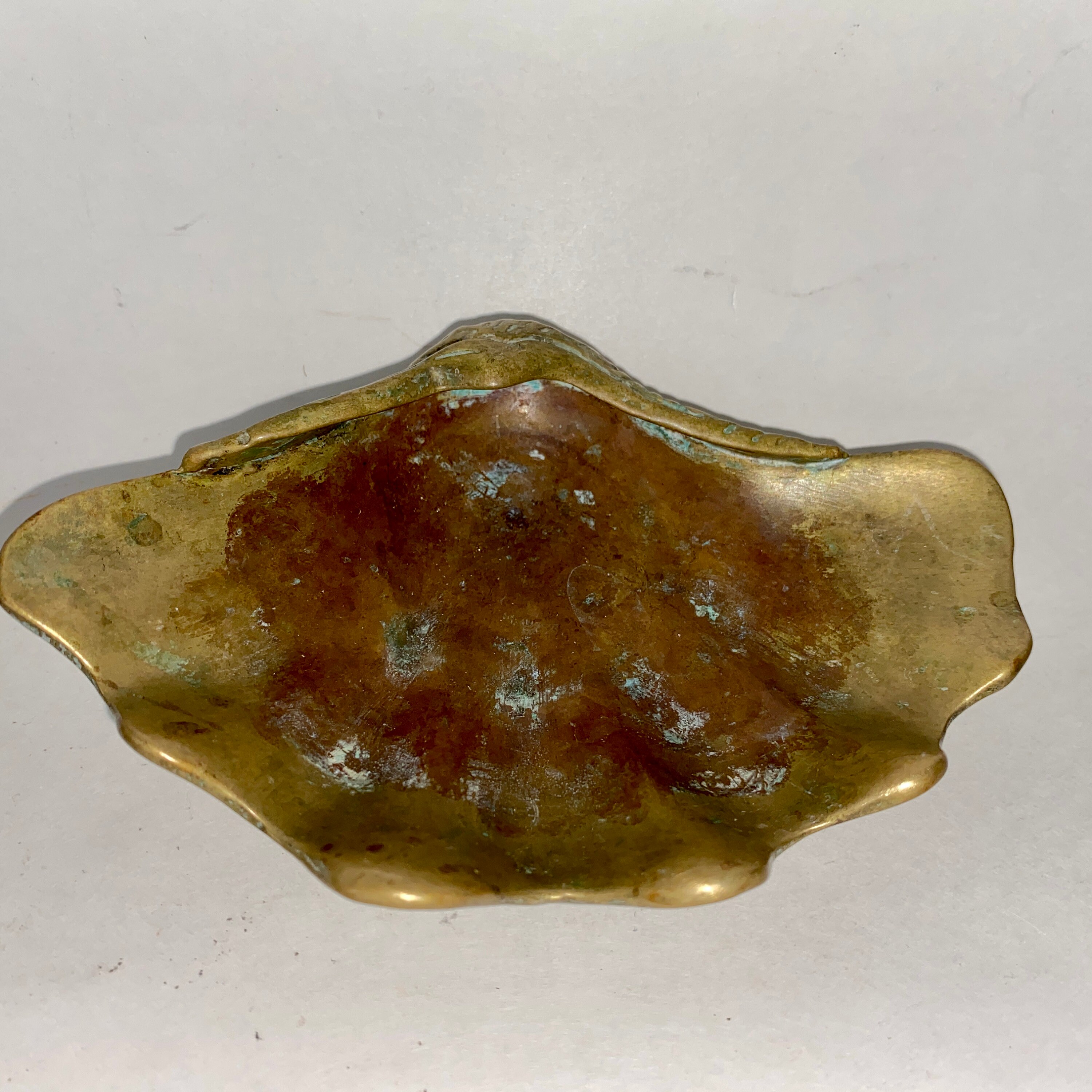 SOLID BRASS SHELLS Set of 2 Mid Century 6 W Dishes W/ - Etsy