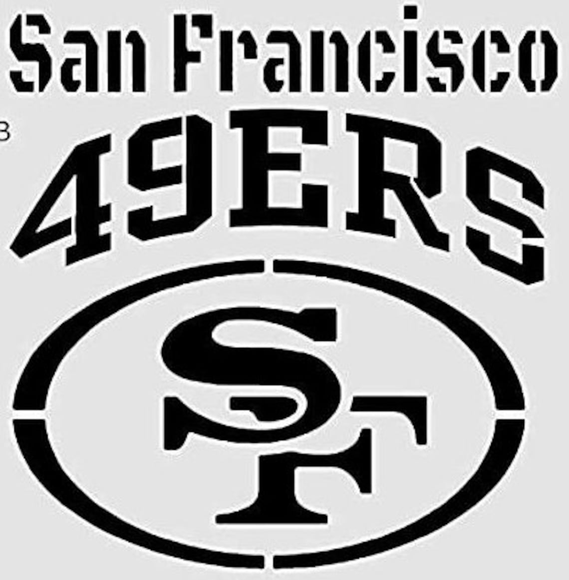 NFL SAN FRANCISCO 49ers Vinyl Decal Laptop Car Window | Etsy