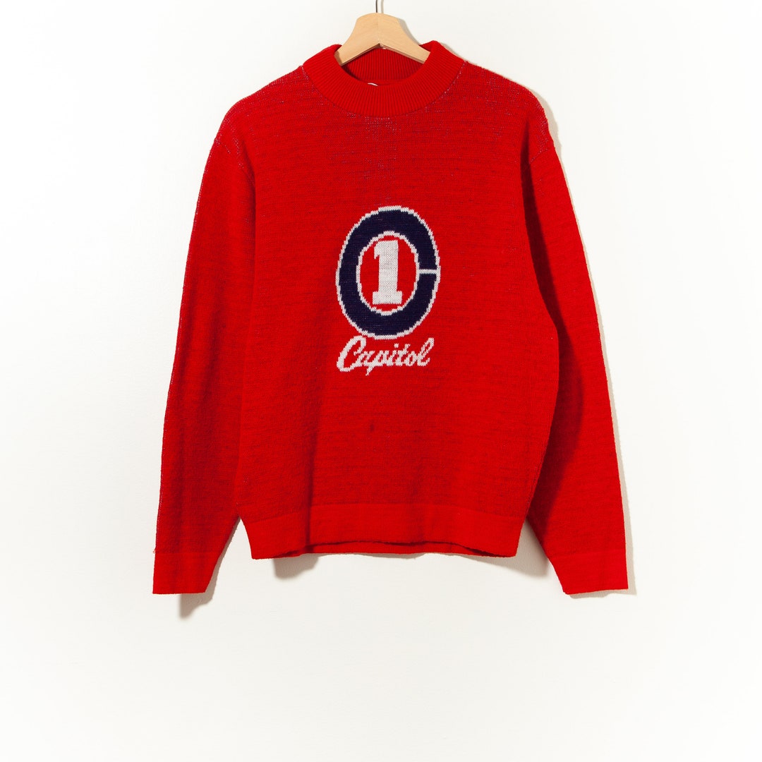 Vintage 1960s Capitol Records Sweater Union Made in Los Angeles USA ...
