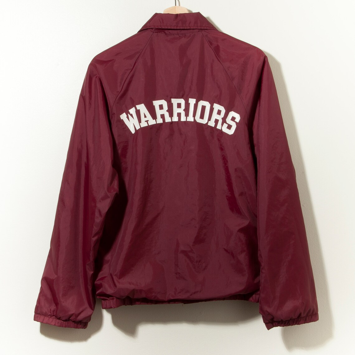 Vintage 80s Warriors Coaches Jacket Made in USA Nylon Retro - Etsy