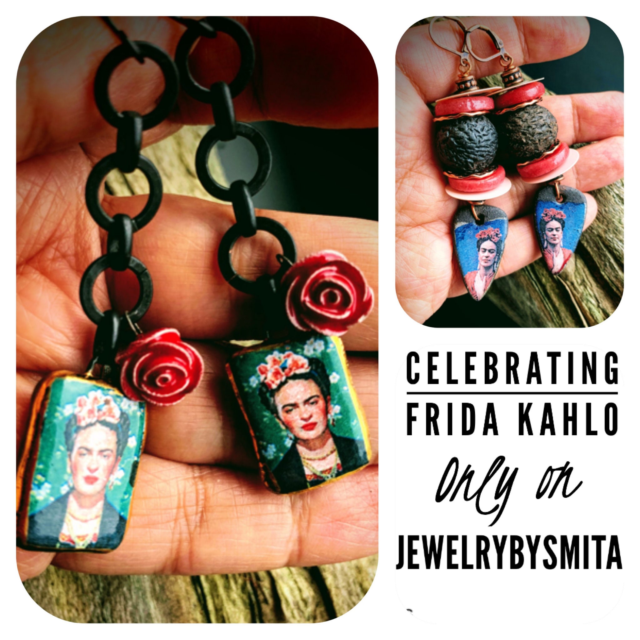 Krishna Earrings: Indian God Ceramic Decal Dangle Earrings - Etsy