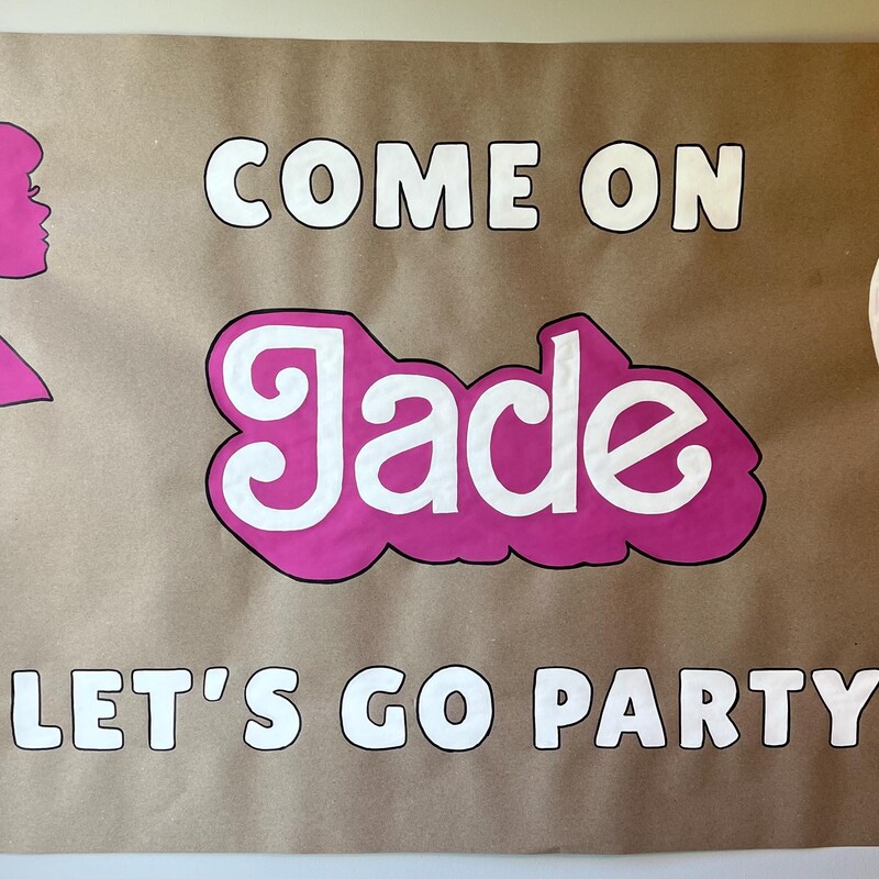 Barbie Banner - Etsy