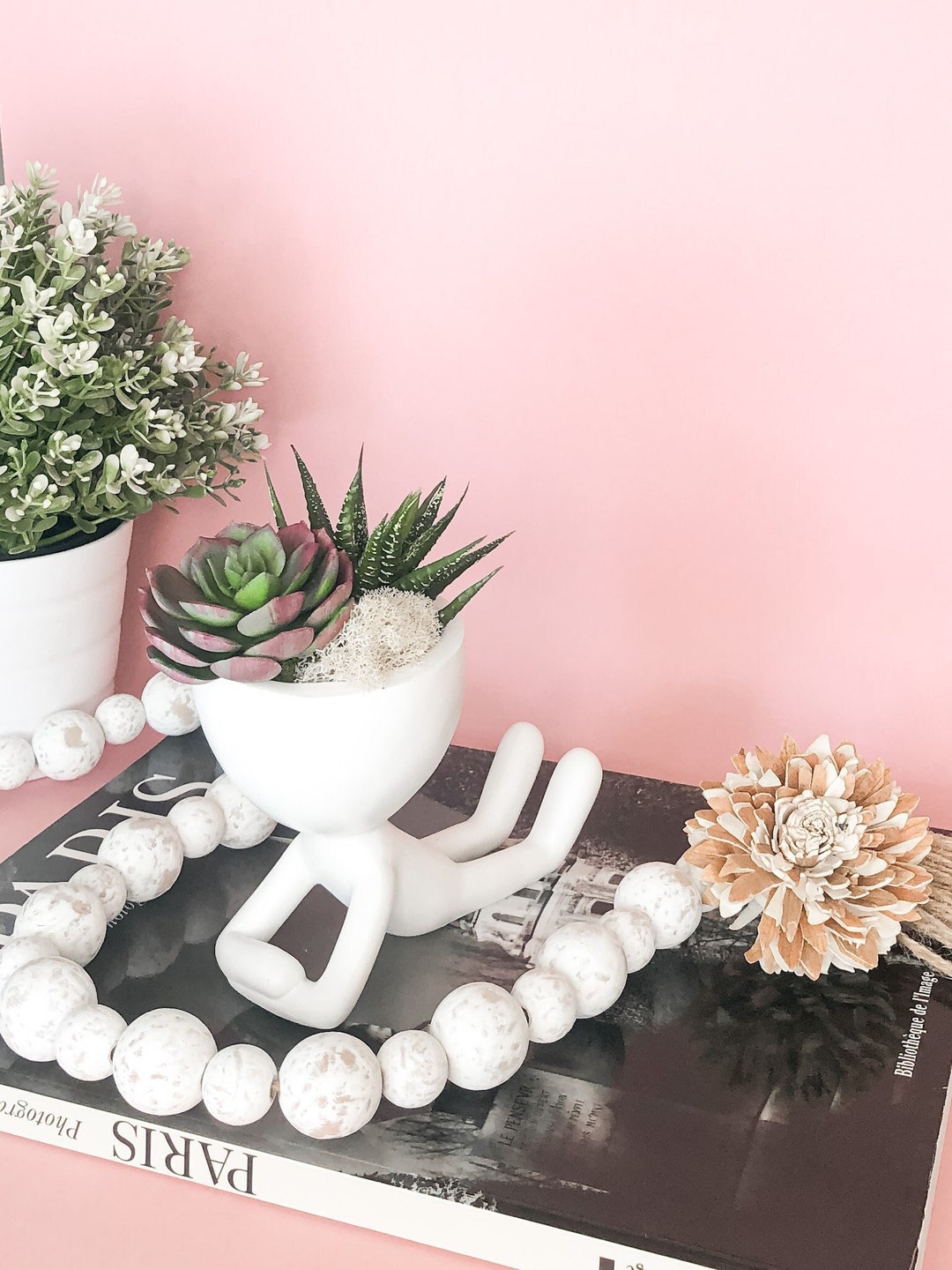 Planter Head Face Planter Human Body Live Tillandsia Air - Etsy