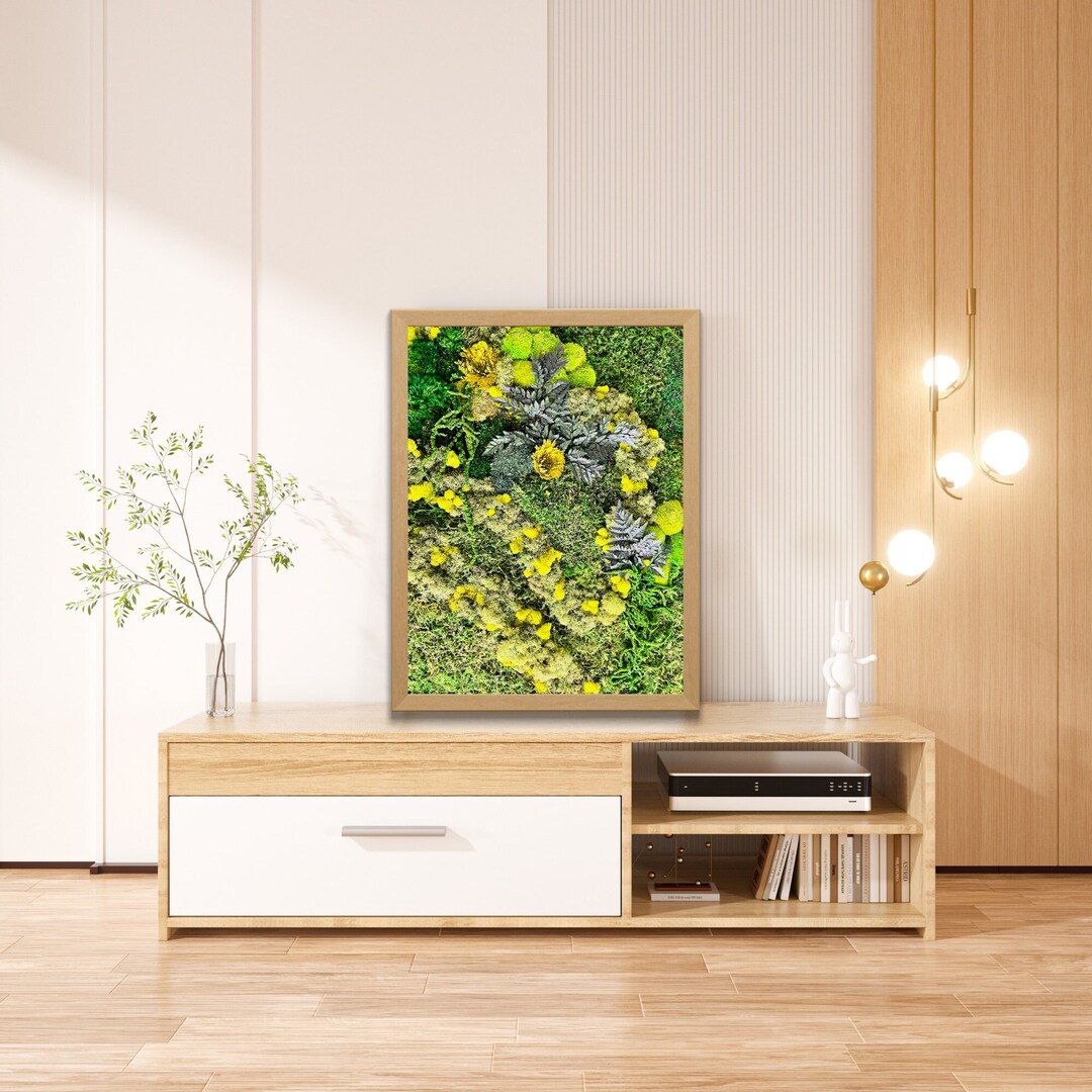 Moss Wall Art, Living Wall, Preserved Moss, Hanging Vertical Garden ...