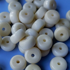 20 PCS Natural Corozo Nuts Stopper Beads 10*4 Mm 9*5 Mm,spacer Beads ...