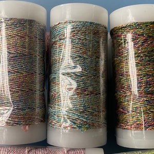 Metallic Twisted Cord: Glitter Beading Thread, Jewelry String (12 ...
