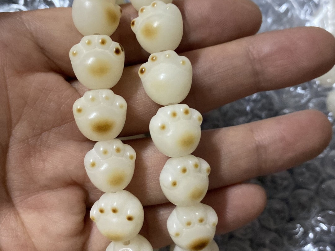 Bodhi Carved Cat Claw Beads 12 14mm,beading Supply,mala Making Beads ...