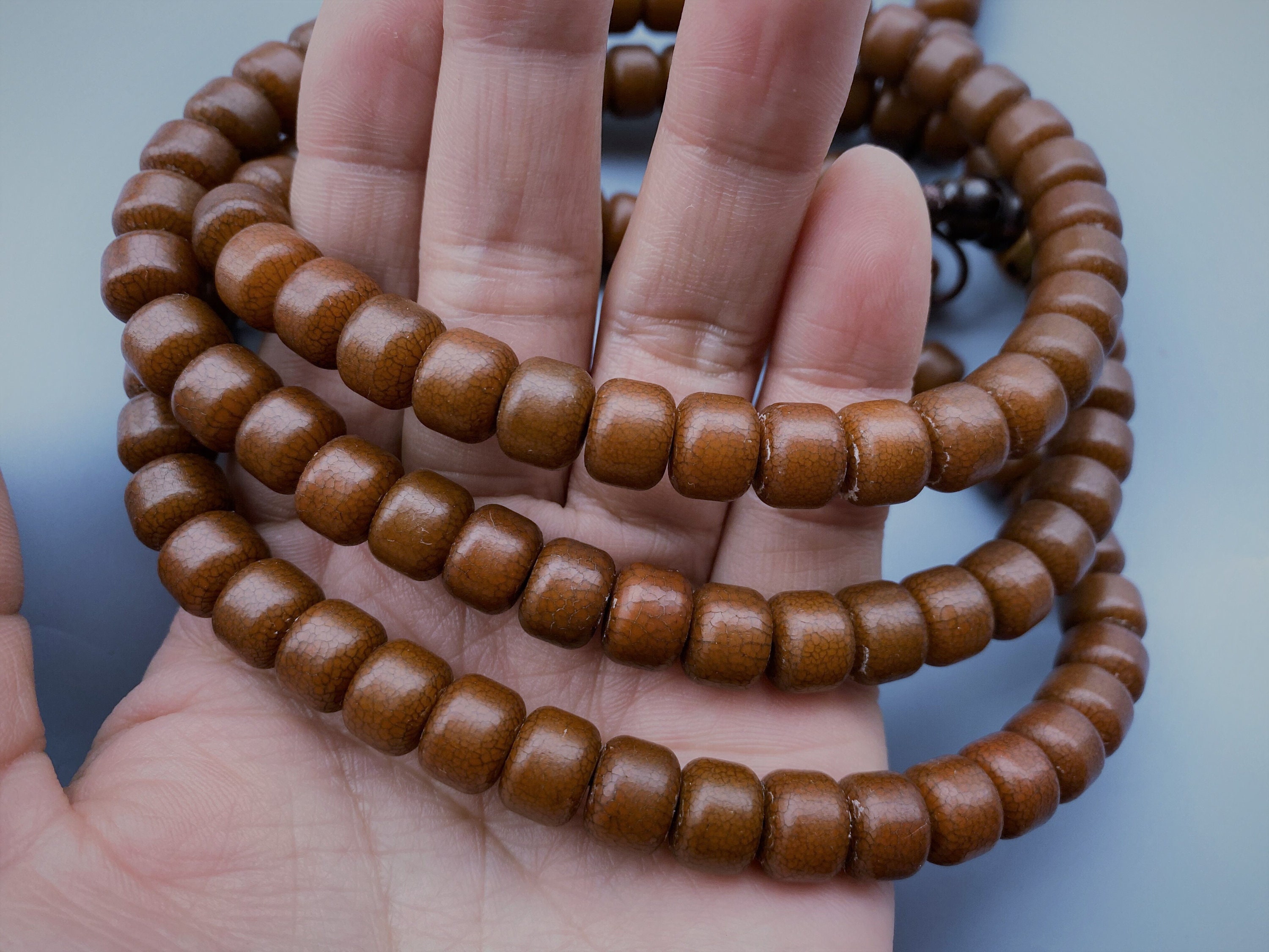 Full Strand Weathered Pipal Tree Seed Bucket Beads 108 Mm | Etsy