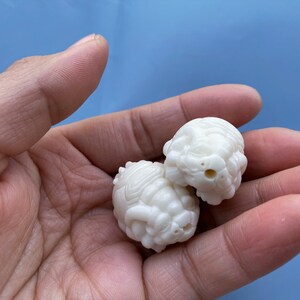 2 PCS Natural Corozo Nuts Double Sides Engraved Turtle | Etsy