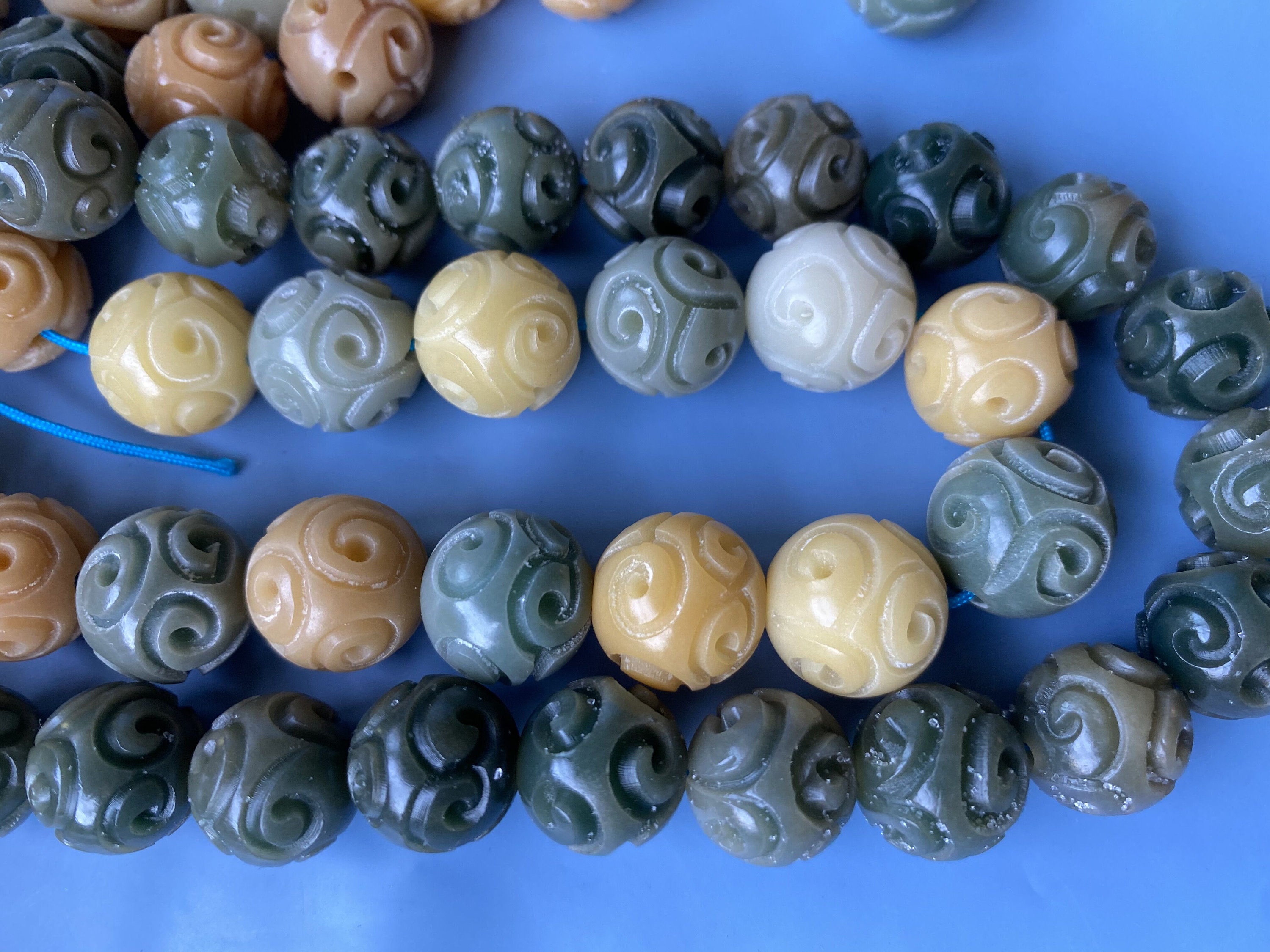 Pipal Tree Seed Beads: 13mm Round Buddhism Prayer Beads - Etsy
