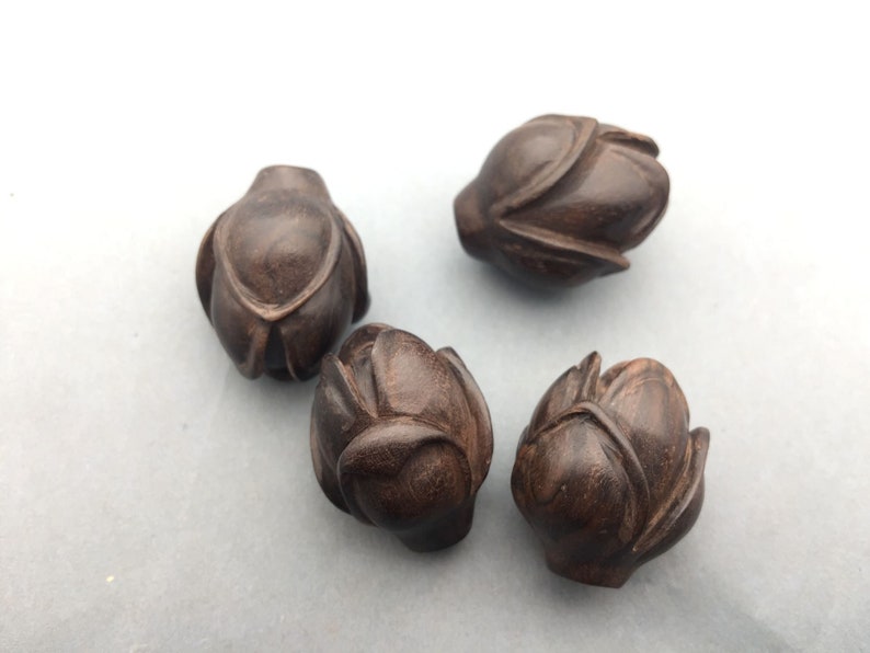 2 PCS Natural Blackwood Magnolia Charms 2520 Mmflower - Etsy