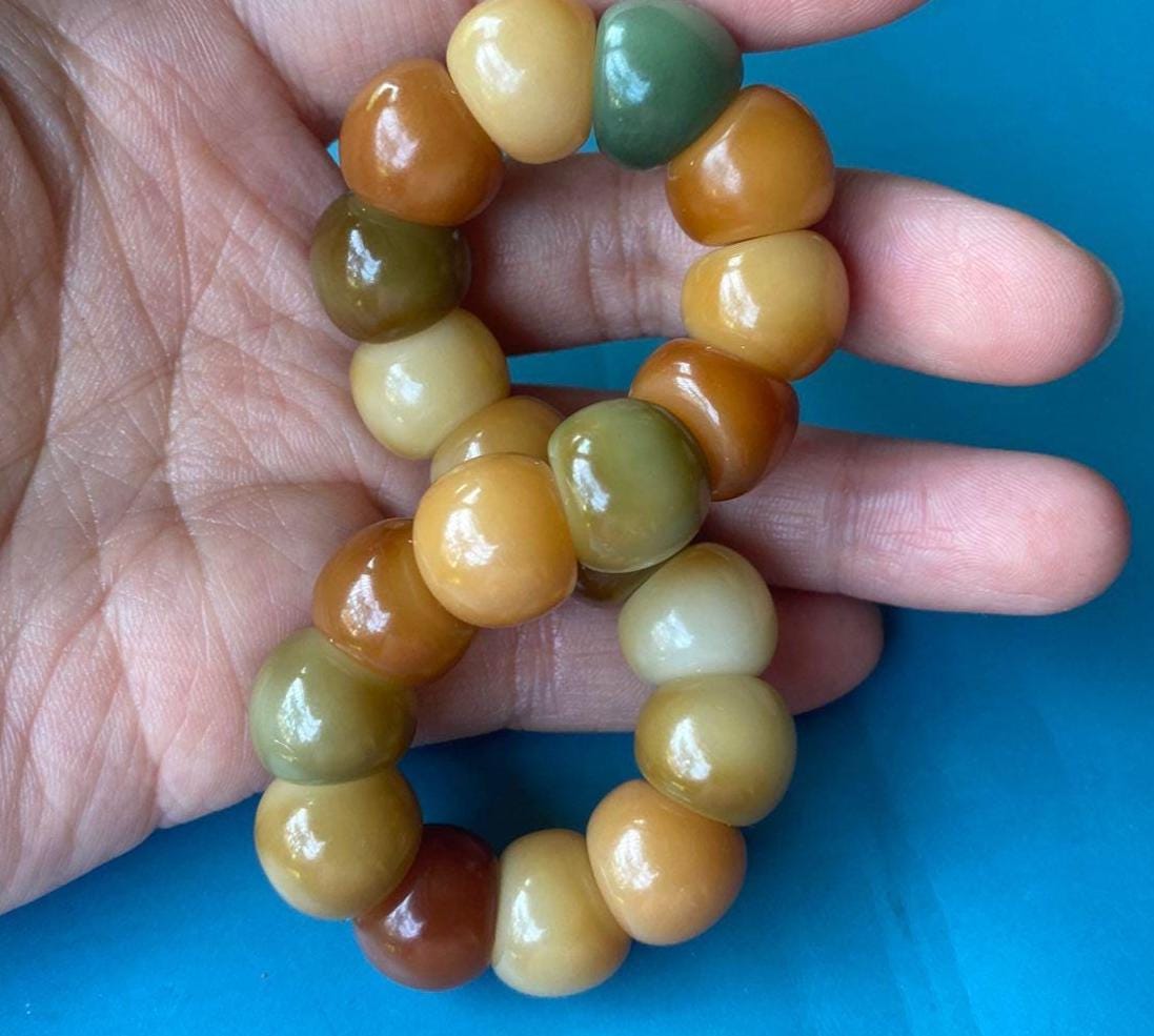 Natural Bodhi Root Beads: Candy Color Twist, DIY Jewelry (14mm) - Etsy