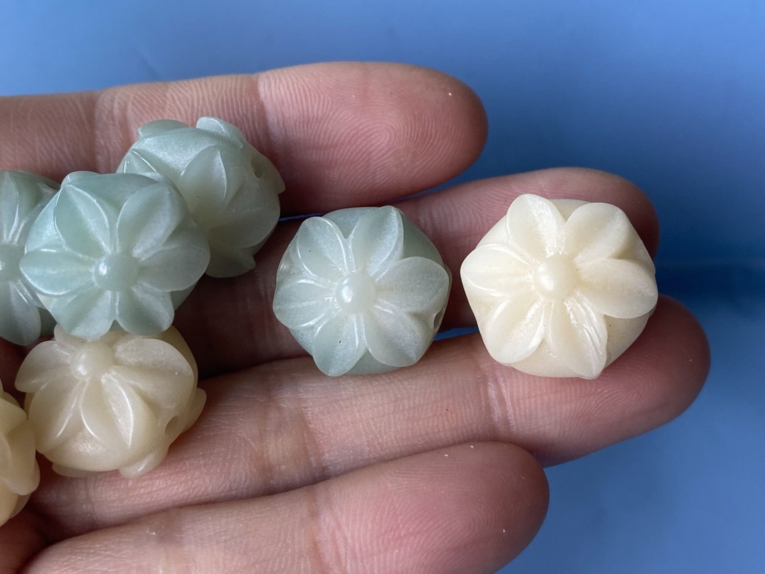2 Natural Bodhi Root Flower Beads: Mala Making Supplies (14-16mm) - Etsy