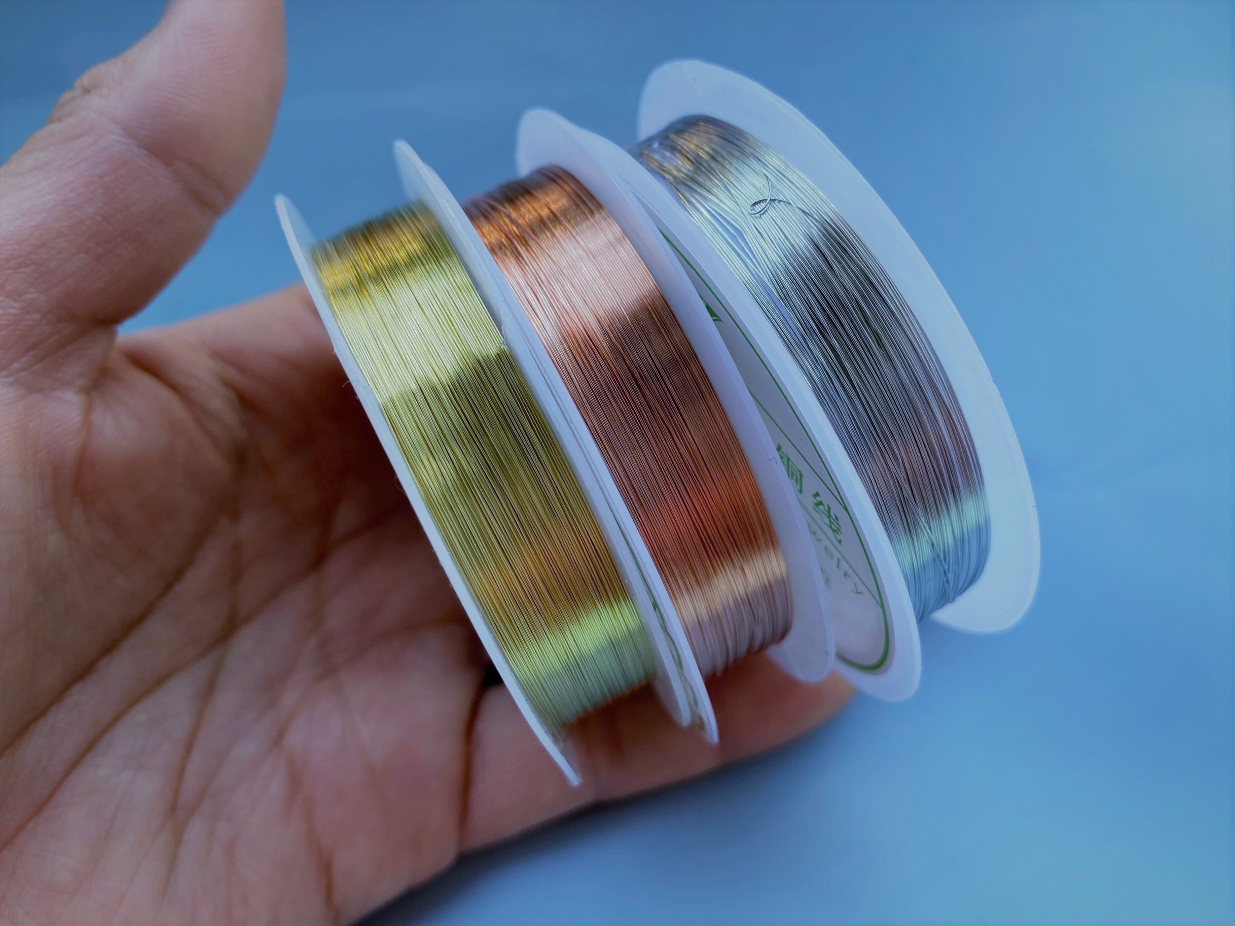 0.2 mm-1.0 mm-Gold And Silver Copper Wire CordsDIY Jewelry | Etsy