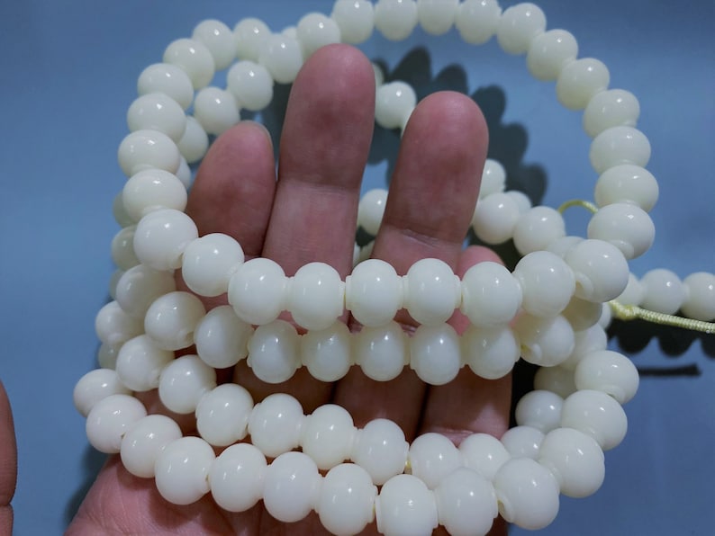 20 Pcs or Full Strand Natural White Bodhi Root Lantern Beads - Etsy