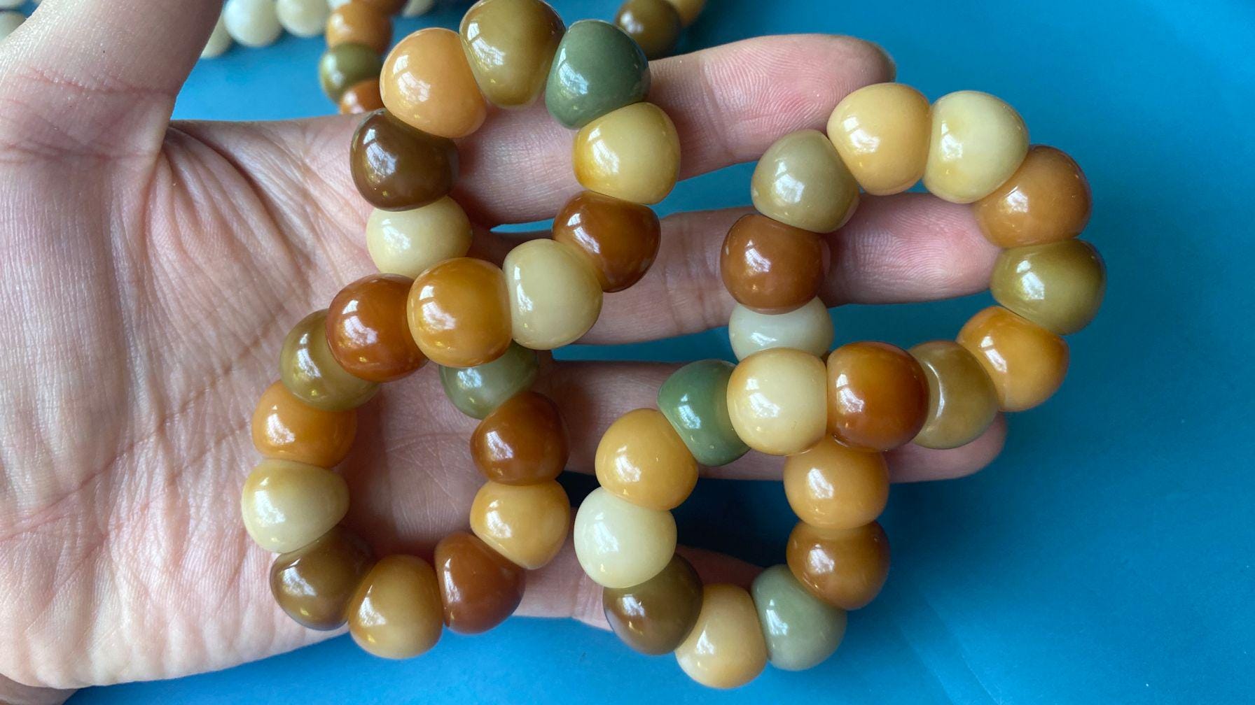 Natural Bodhi Root Beads: Candy Color Twist, DIY Jewelry (14mm) - Etsy