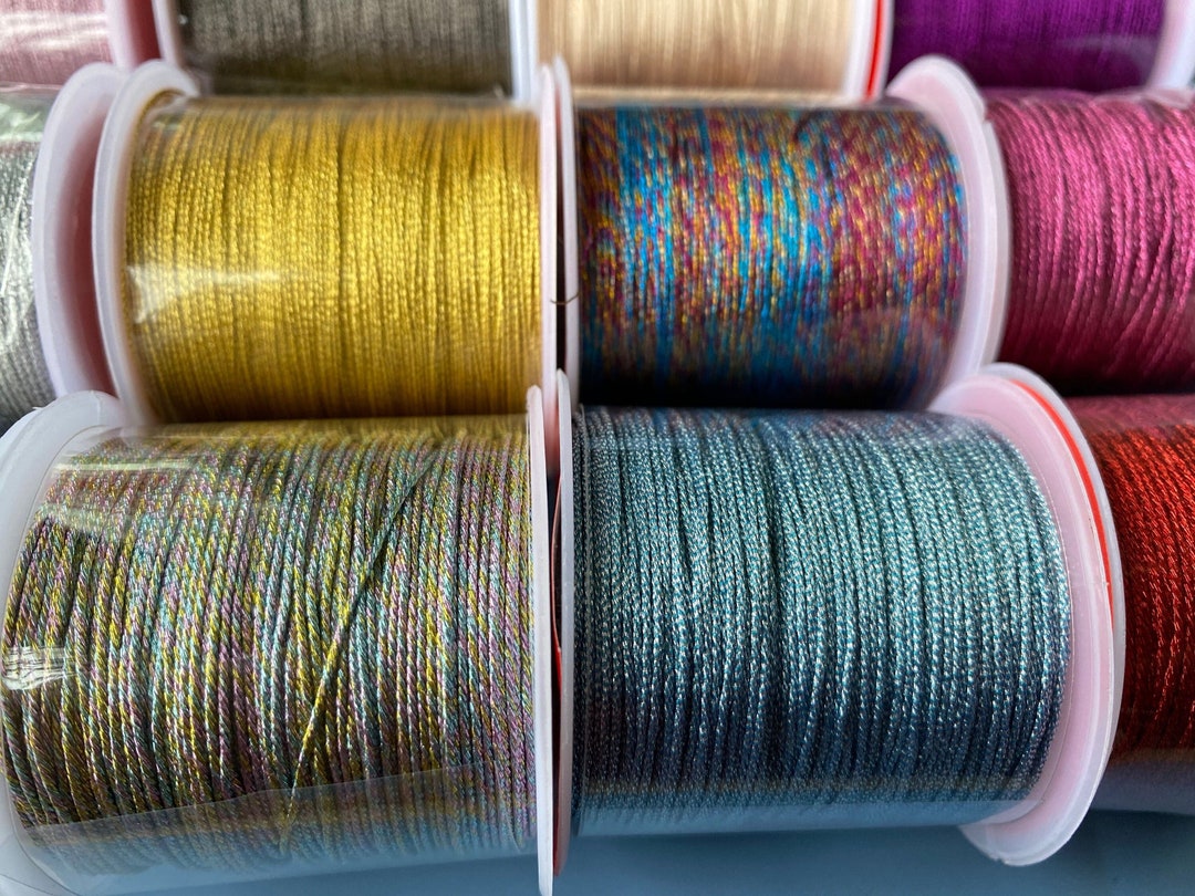 Metallic Twisted Cord: Glitter DIY Jewelry String, Beading Wrap - Etsy