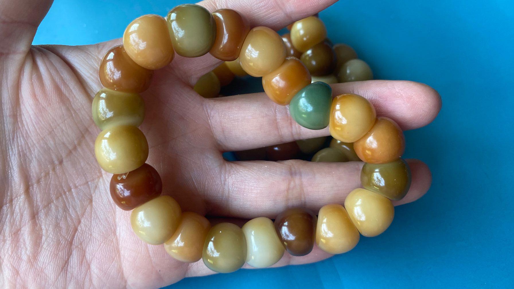 Natural Bodhi Root Beads: Candy Color Twist, DIY Jewelry (14mm) - Etsy