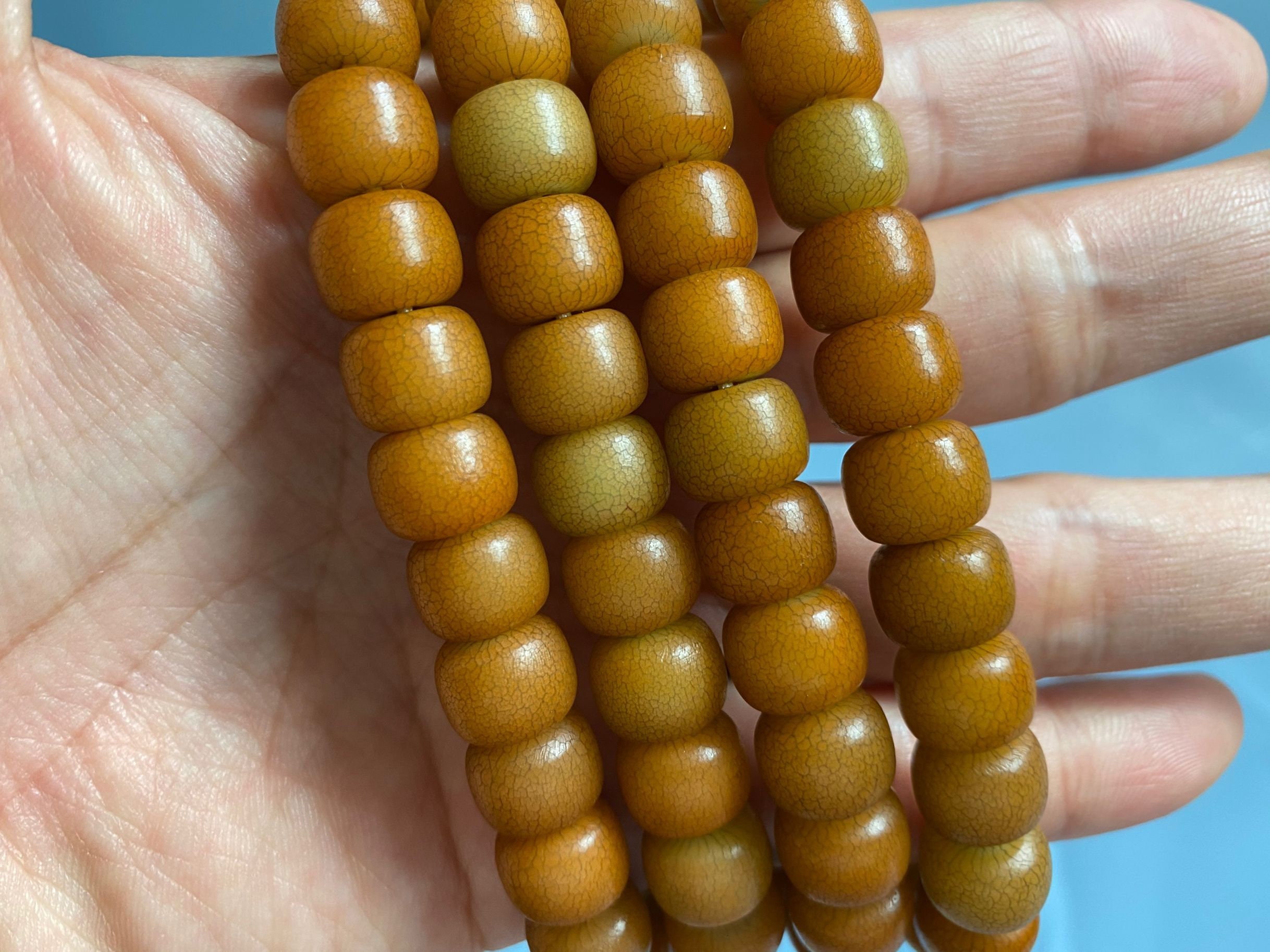 Full Strand Weathered Pipal Tree Seed Bucket Beads 108 Mm | Etsy