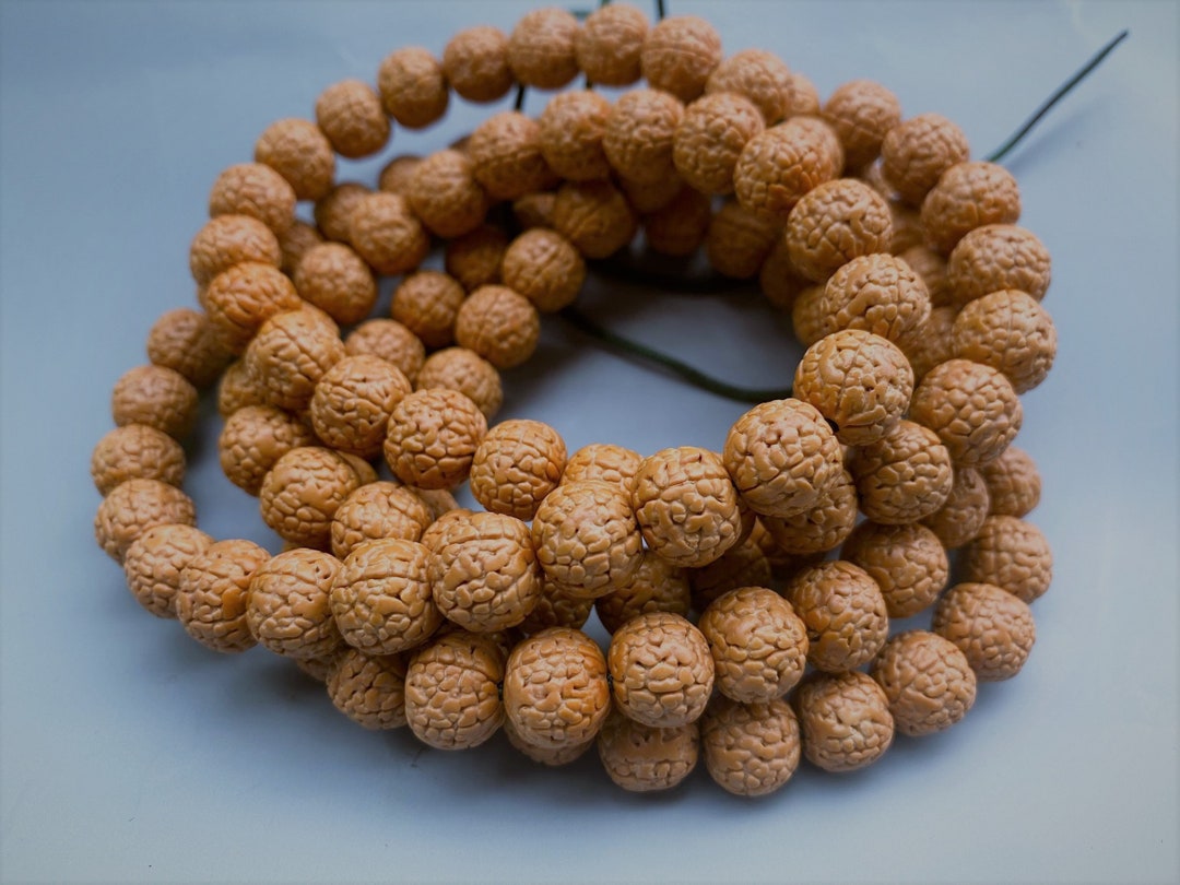 Full Strand Natural Rudraksha Bodhi Seed Round Beads 9-11 Mm,round ...