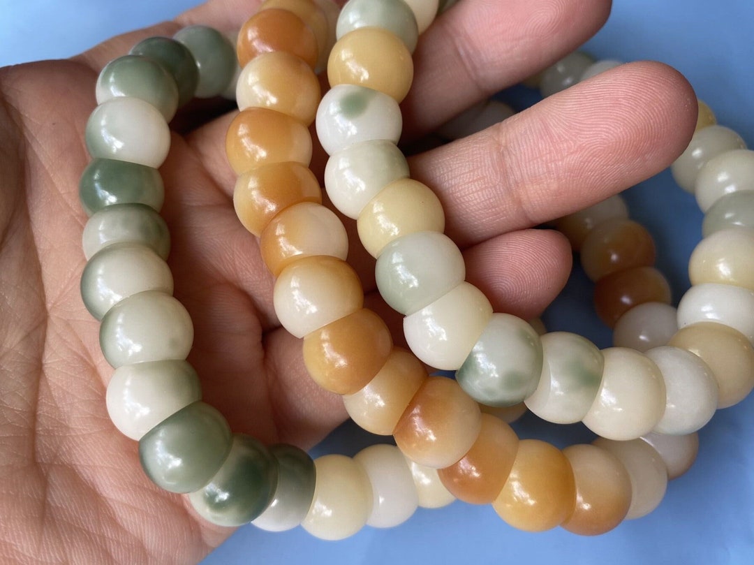 Natural Bodhi Root Beads: Macaron Color Twist, 12mm DIY Beading - Etsy