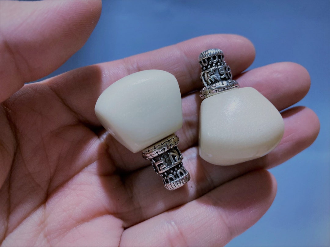 Engraved Tagua Nut Guru Beads: Ivory Fruit Buddhism Beads - Etsy