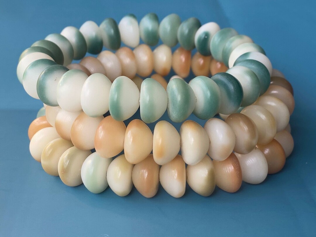 Natural Bodhi Root Beads: Carved Half Round Spacer, DIY Jewelry (13mm ...