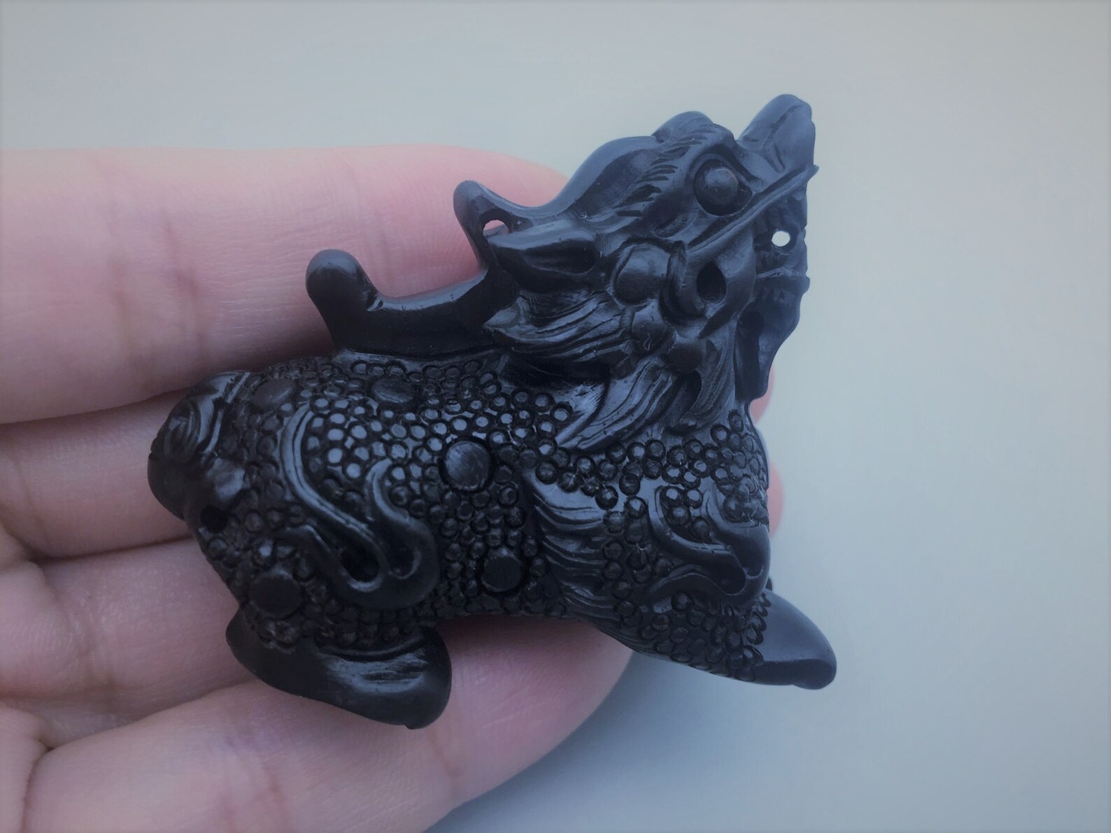 Natural Blackood Lucky Pixiu Pendant Jewelry Wood - Etsy