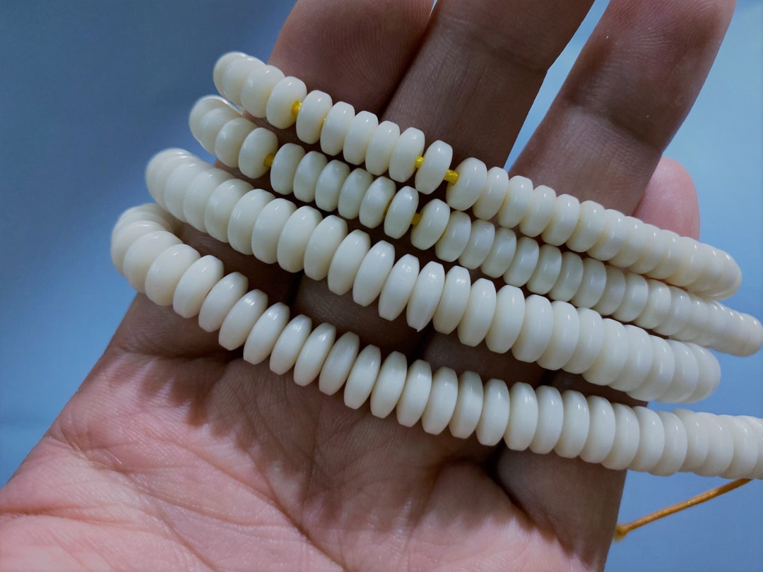Full Strand 108 Pcs Tagua Nut Beads 5*3 Mm,ivory Nut Beads,loose Beads ...
