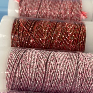 Metallic Twisted Cord: Glitter Beading Thread, Jewelry String (12 ...