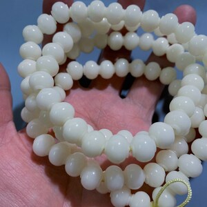 20 Pcs or Full Strand Natural White Bodhi Root Lantern Beads 10*8 Mm ...