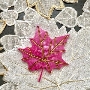 Maple Leaf Table Coaster Set Rustic Autumn Decor Fall Themed Drink ...