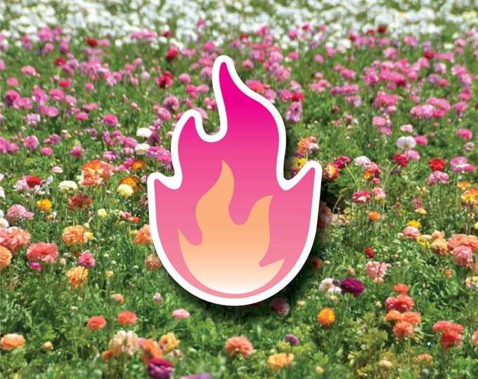 Flame Emoji Sticker Sheet Mini Fire Emoji Kiss-cut Stickers - Etsy