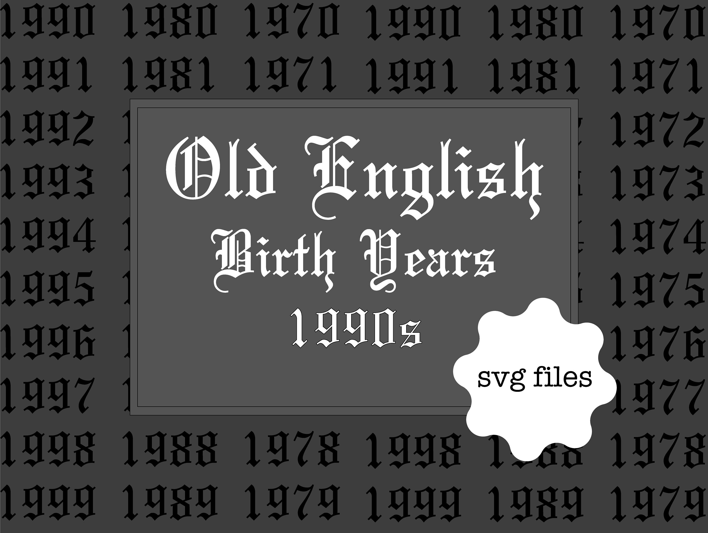 Old English SVG, SVG Files, Christmas Decor, Custom Ornament, 1990s ...