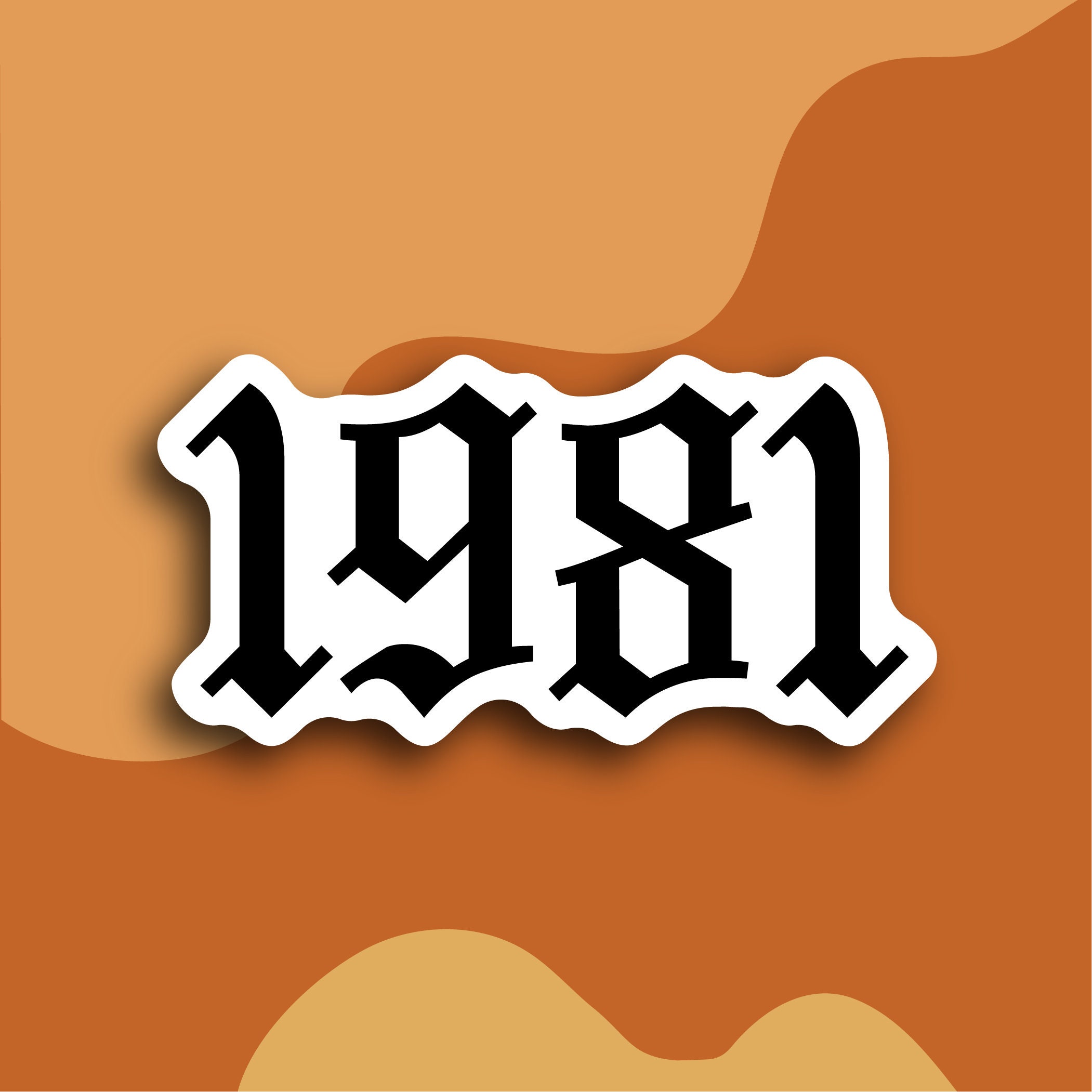 80's Baby 1981 3 Vinyl Sticker - Etsy