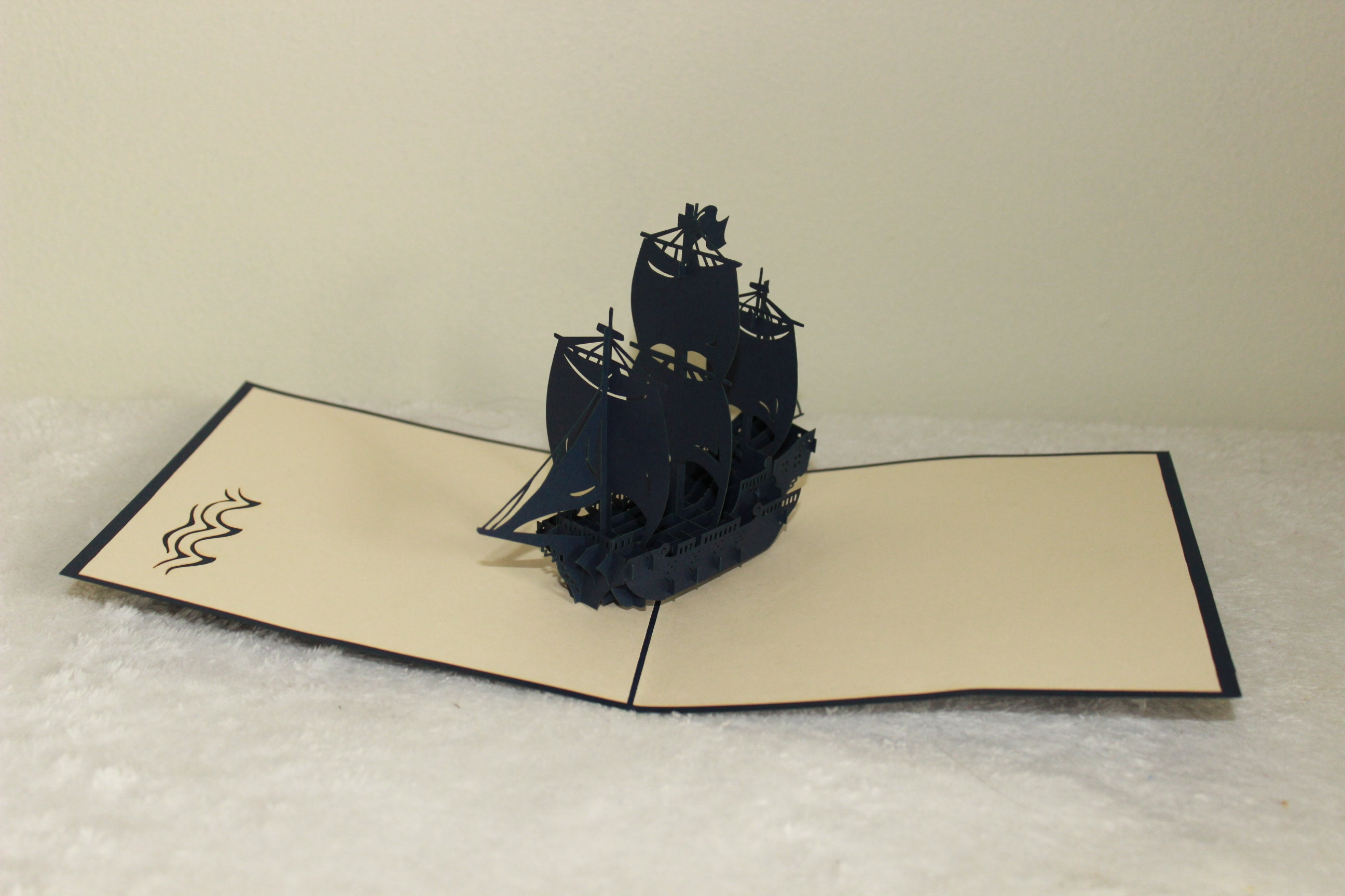 Pop up Boat/ Boat Pop up / 3d Boat - Etsy